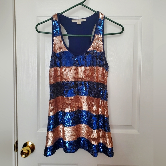 Boston Proper | Tops | Boston Proper Sequin Stripe Tank | Poshmark